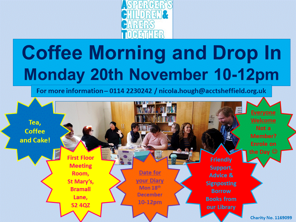 Coffee Mornings – Autistic Children and Carers Together (ACCT)