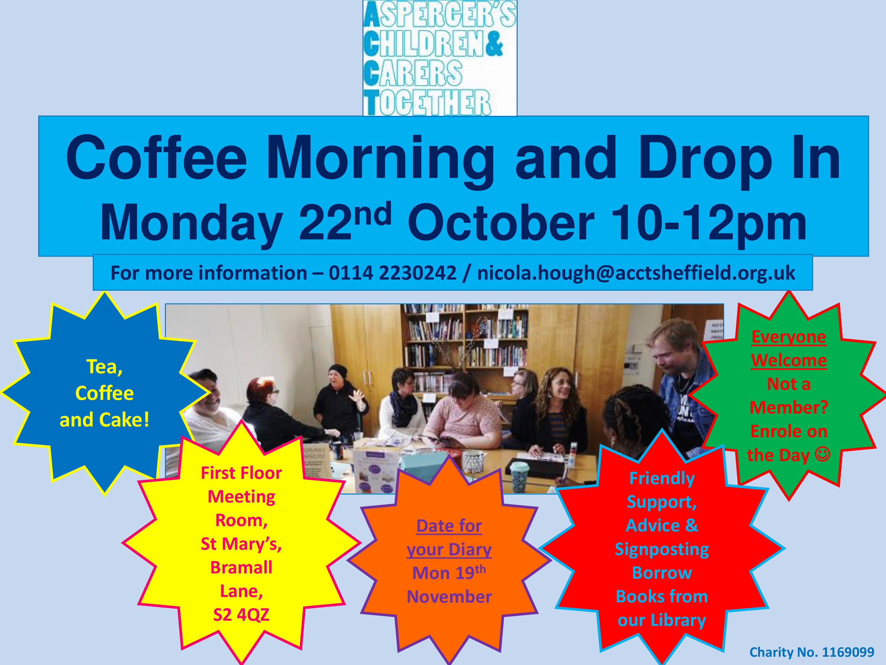 Drop In Coffee Morning – Autistic Children and Carers Together (ACCT)